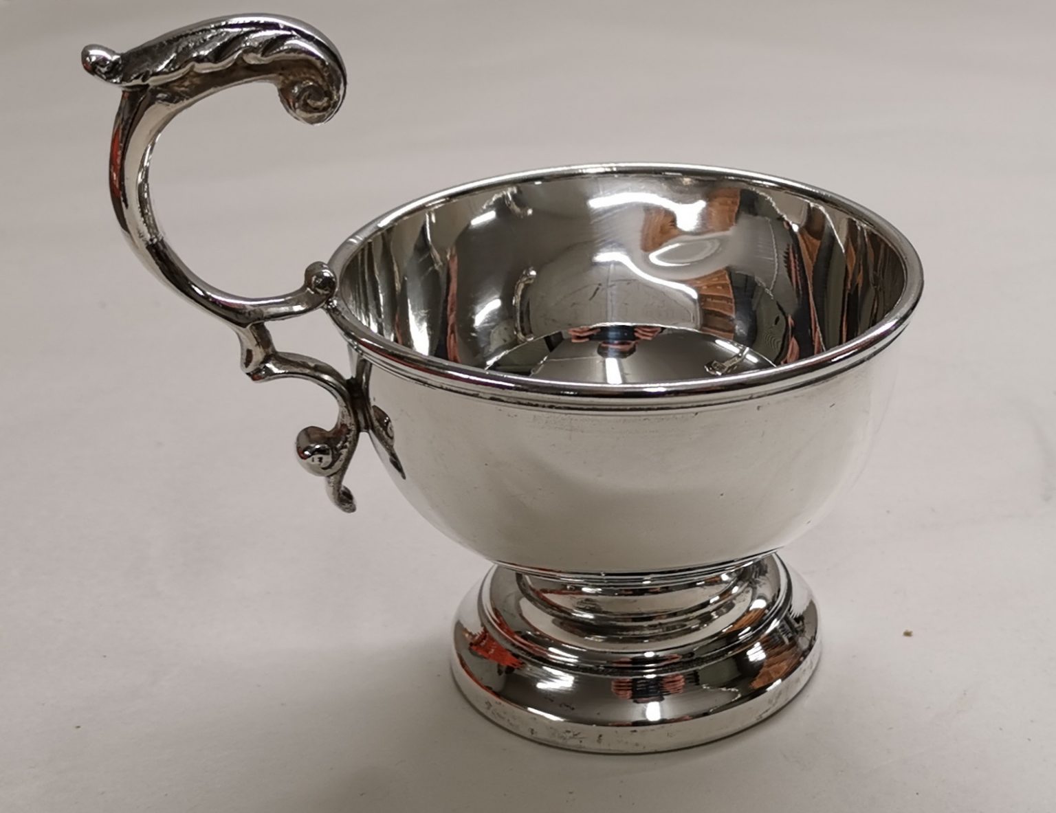 Silver Plated Water Jug - Fancy Handle Shaped Water Pitcher with Lip