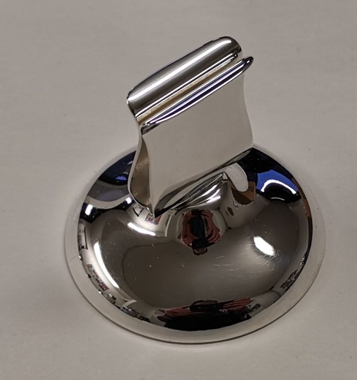 Silver Menu Holder - Menu Clip for tables in Hotels, Restaurants and Bars