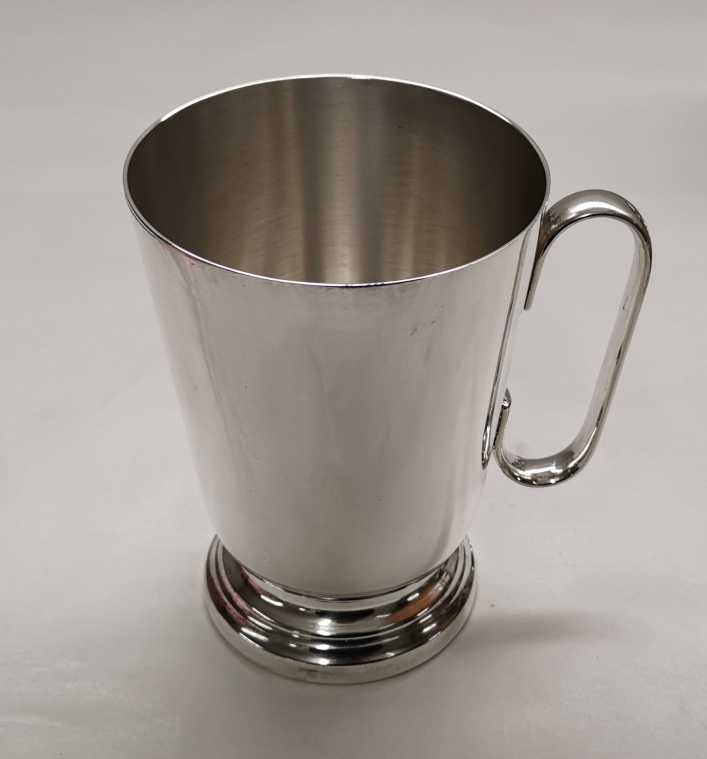 Silver Plated Tankards - Georgian, Tapared , Straight Sided.